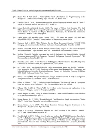 Trade, liberalization, and foreign investment in the Philippines | PDF