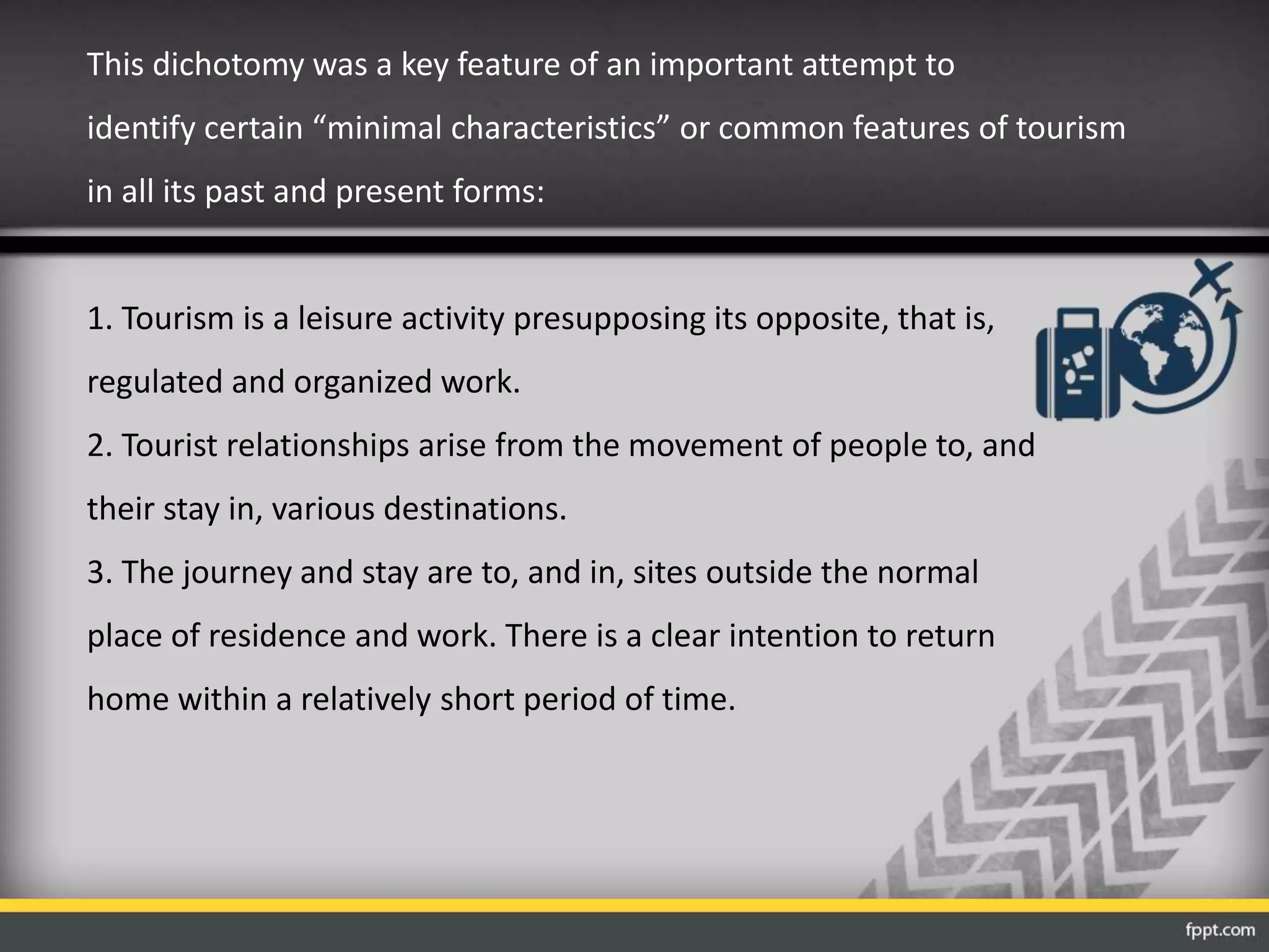 Tourism Definitions | PPTX