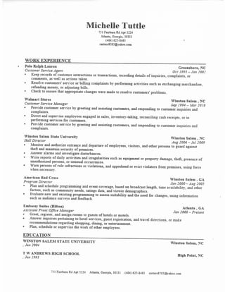 Michelle New Resume as of Nov 2015 | PDF