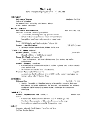 Mac resume | DOCX