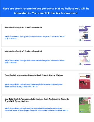 Intermediate English 2 Students Book Coll | PDF