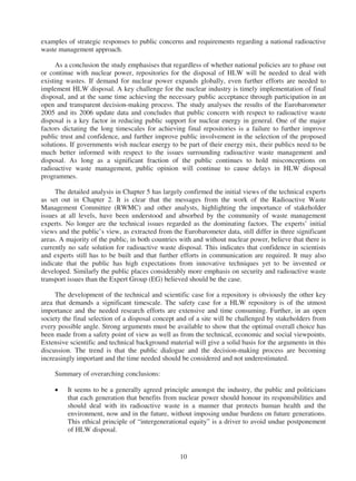 Nuclear Development Timing Of Highlevel Waste Disposal Oecd | PDF