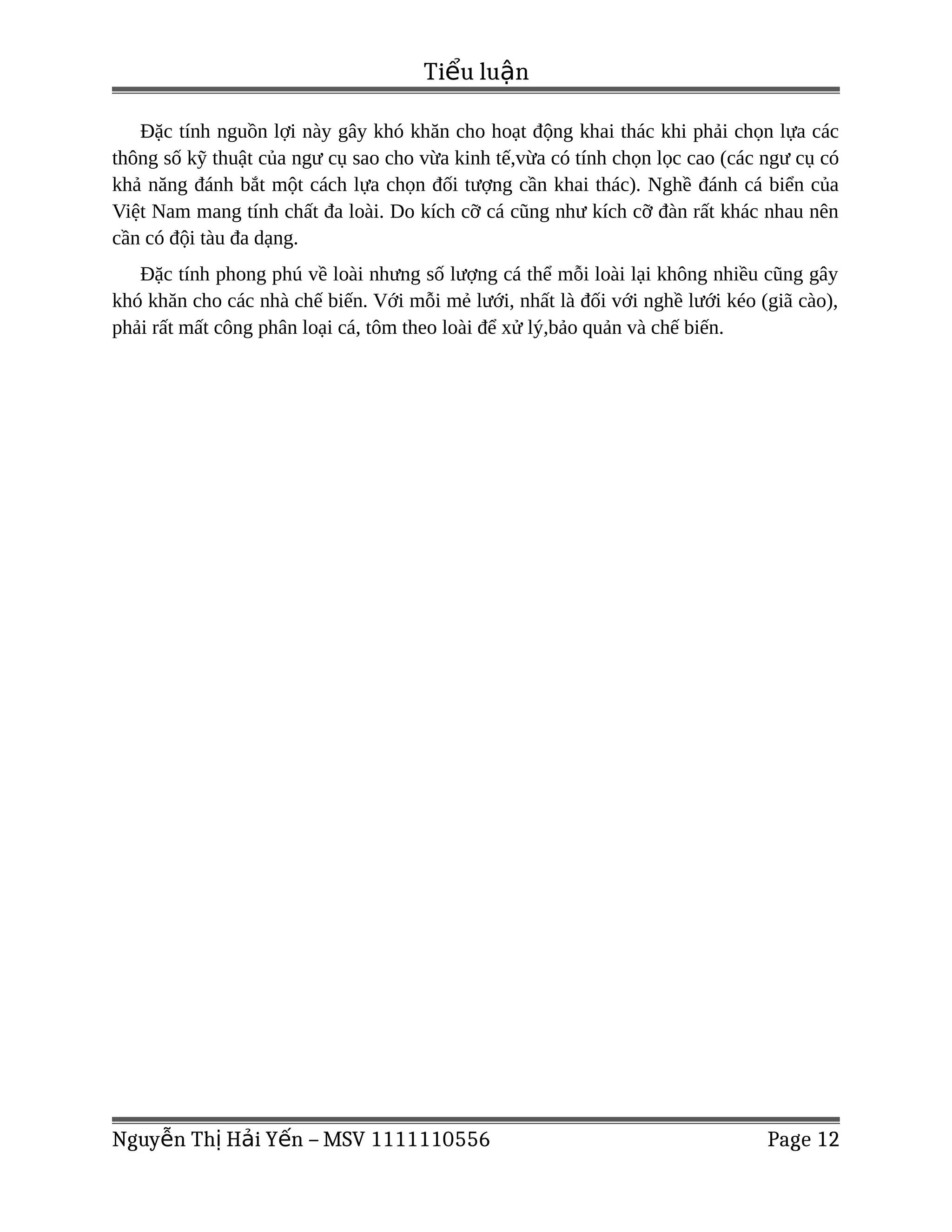 THỰC TRẠNG KHAI THÁC VÀ QUẢN LÝ TÀI NGUYÊN THỦY HẢI SẢN Ở VIỆT NAM VÀ TRÊN THẾ GIỚI | PDF