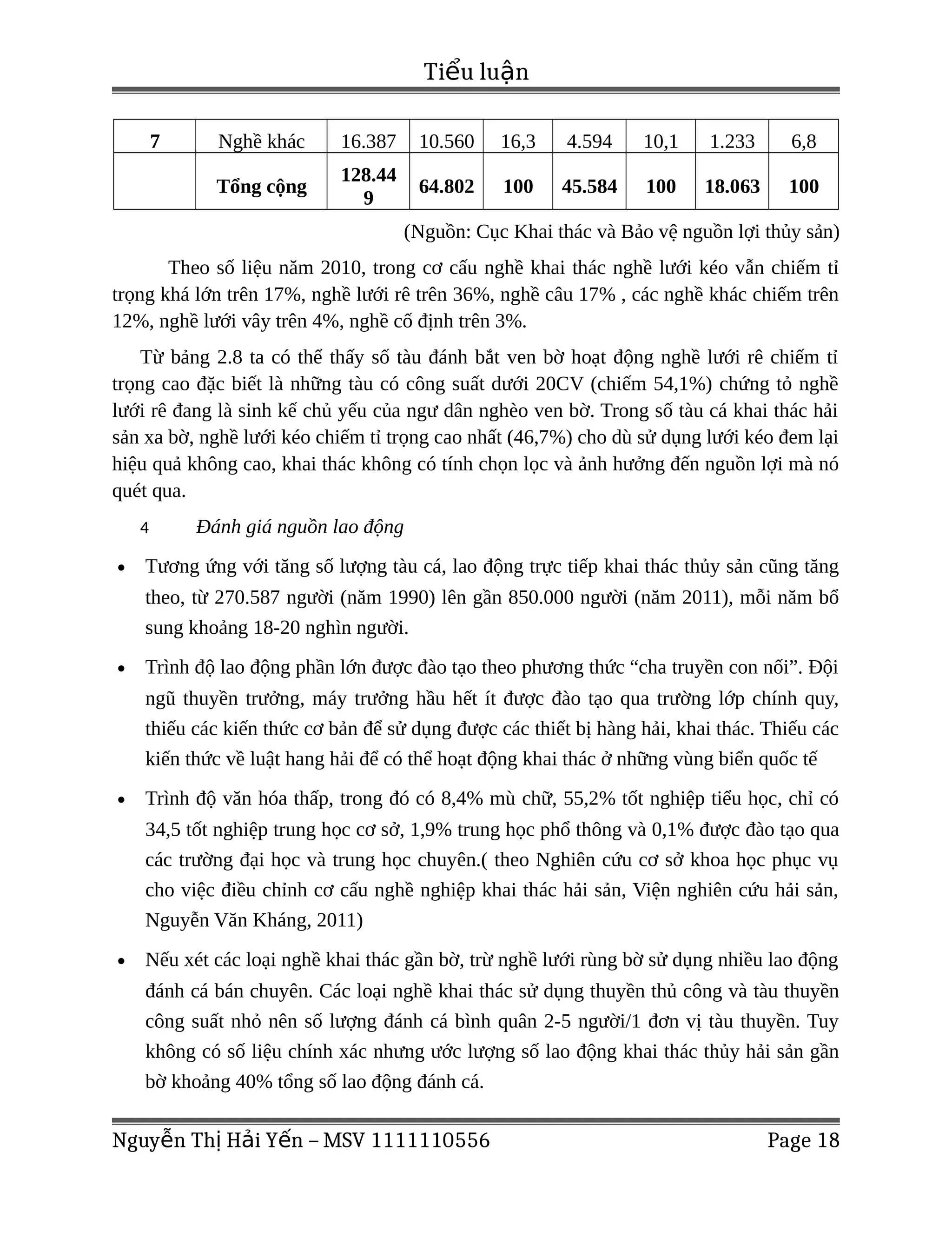 THỰC TRẠNG KHAI THÁC VÀ QUẢN LÝ TÀI NGUYÊN THỦY HẢI SẢN Ở VIỆT NAM VÀ TRÊN THẾ GIỚI | PDF