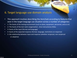 Practical Language Testing Glenn Fulcher | PPTX