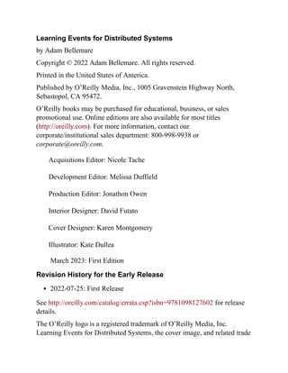 Building an Event-Driven Data Mesh (Early Release) Adam Bellemare | PDF