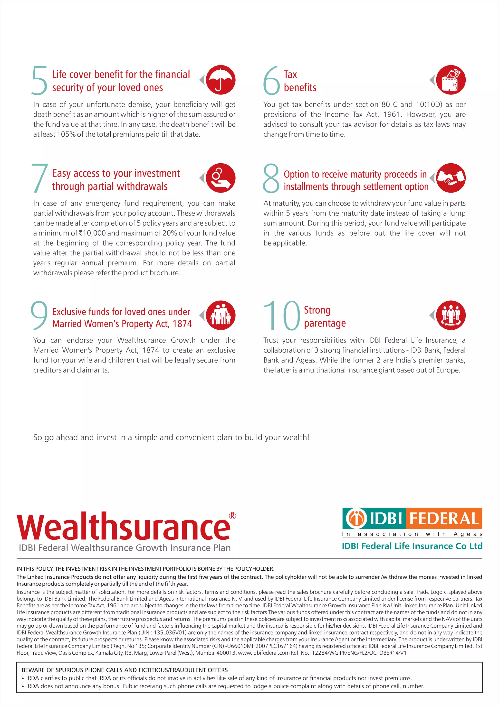 Wealthsurance Growth Insurance Plan_New - 10 Reasons Flyer - English | PDF