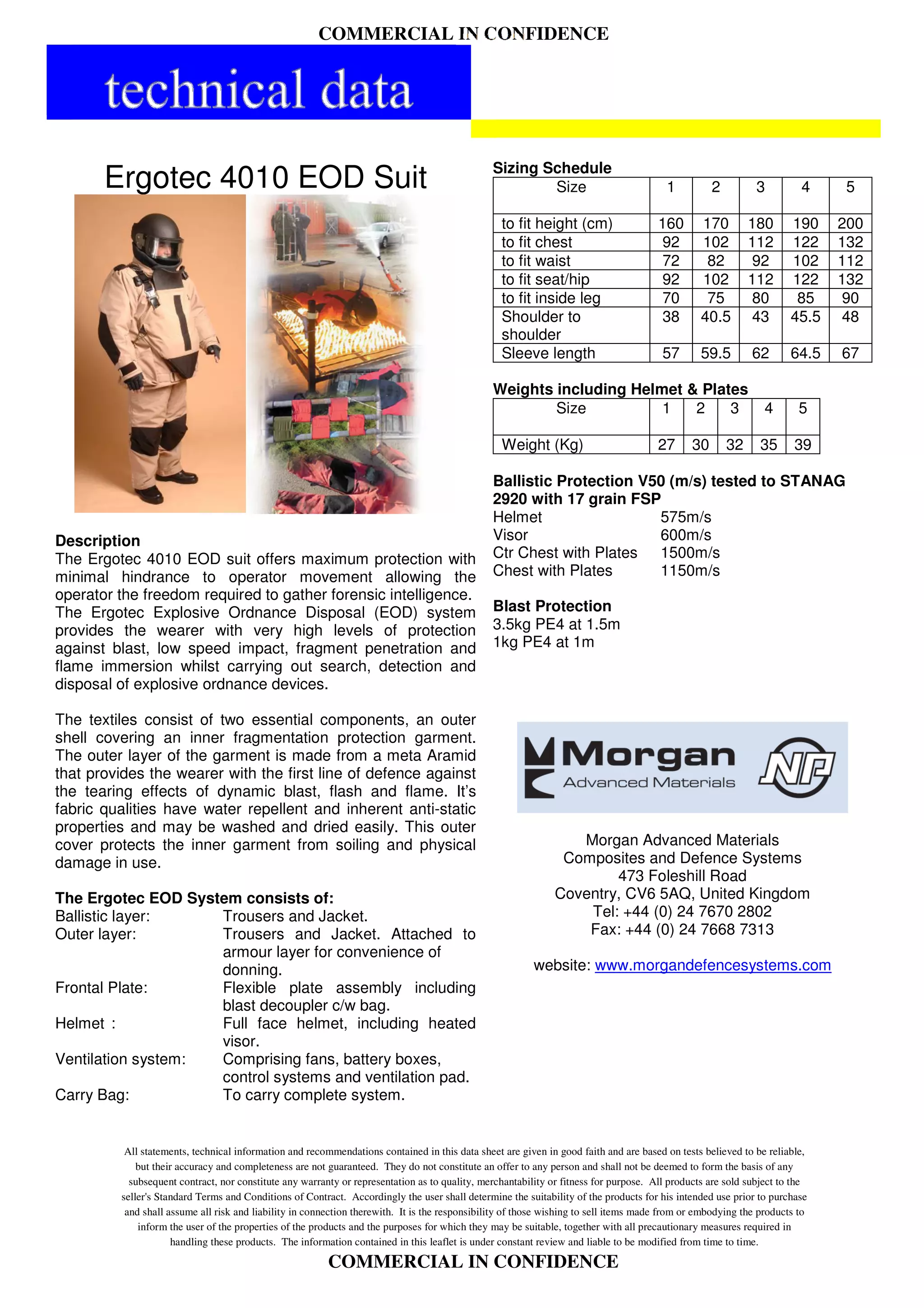 Ergotec 4010 EOD Suit Iss 5-2 | PDF