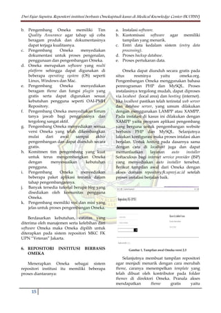 Repositori Institusi Berbasis Omeka (Studi Kasus Di Medical Knowledge ...