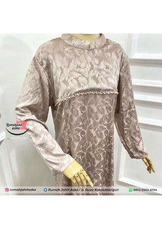 Gamis Silk Motif Simple Rumah Jahit Azka | PDF