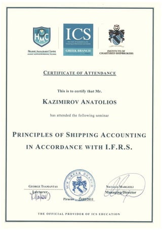 ICS - Principles of shipping accounting | PDF