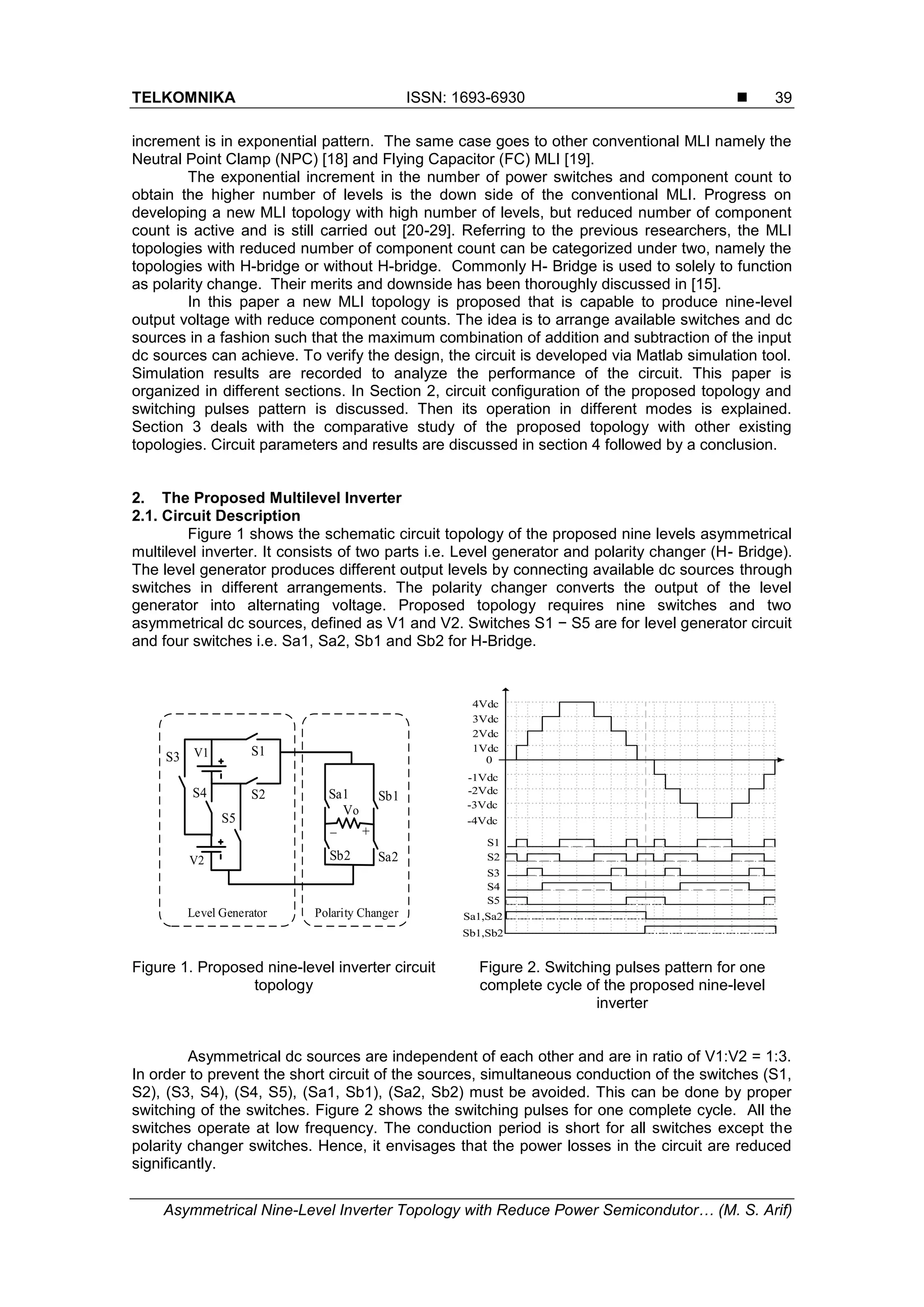 Asymmetrical Nine-level Inverter Topology with Reduce Power ...