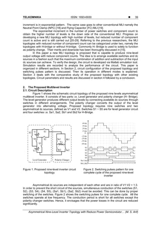 Asymmetrical Nine-level Inverter Topology with Reduce Power ...