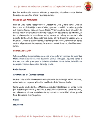 DEVOCIÓN DE LAS 40 HORAS DELANTE DE JESÚS SACRAMENTADO | PDF