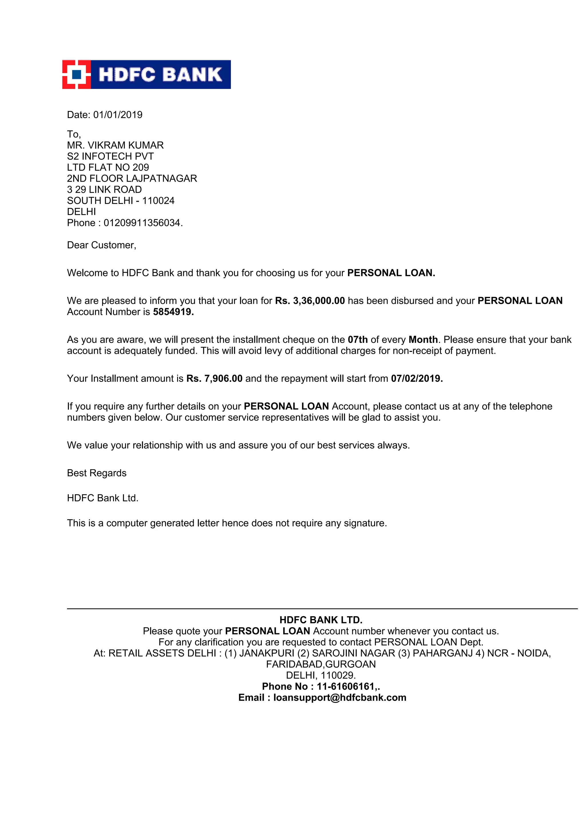 5854919 welcome letter | PDF