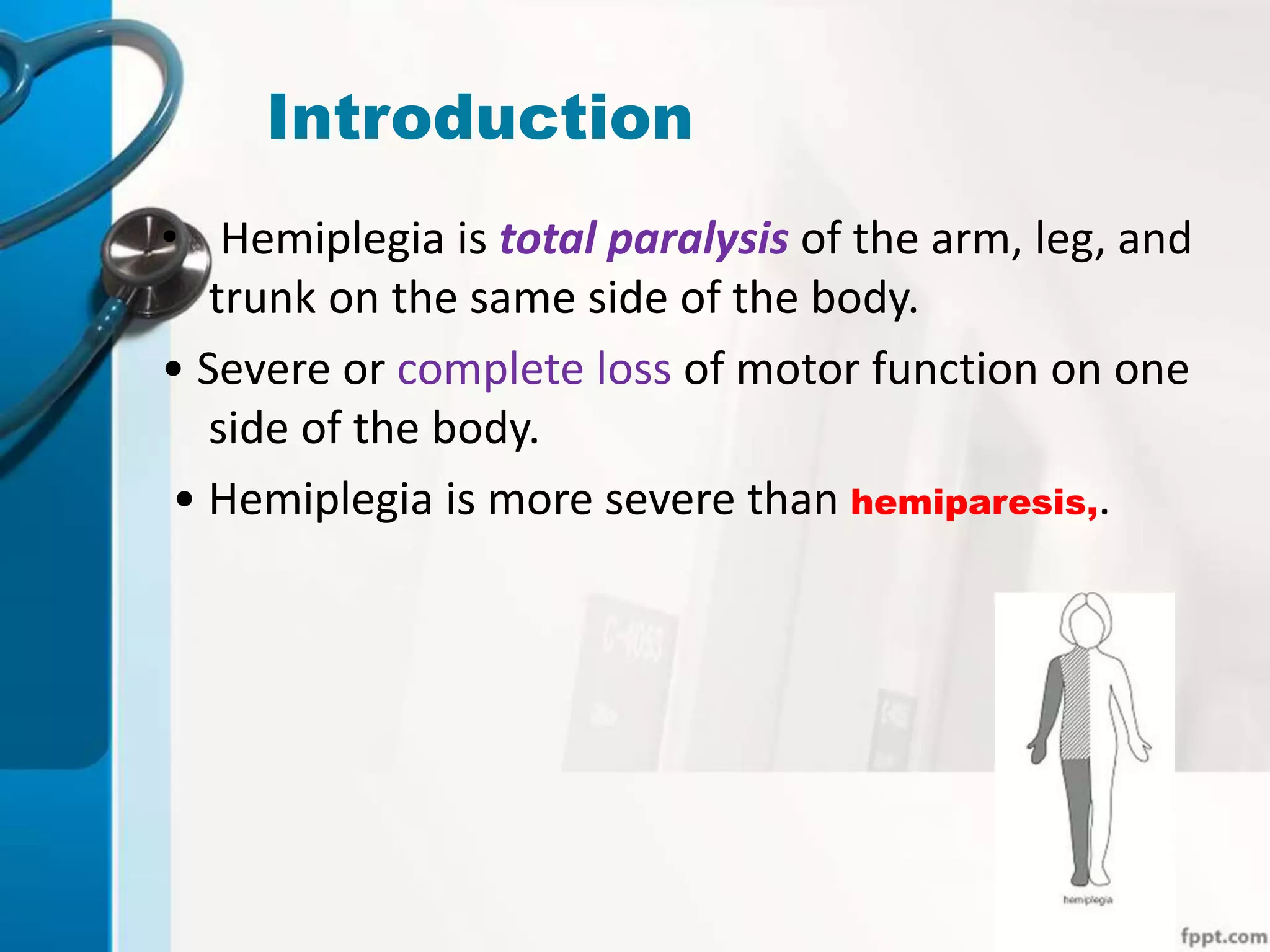 hemiplegia | PPTX