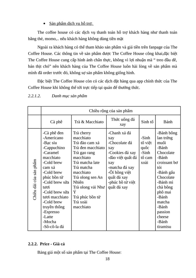 PHÂN TÍCH CHIẾN LƯỢC MARKETING DỊCH VỤ CỦA CÔNG TY CP TP DV TRÀ CÀ PHÊ VIỆT NAM THE COFFEE HOUSE ...