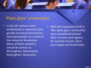 Further and higher education in the UK | PPT