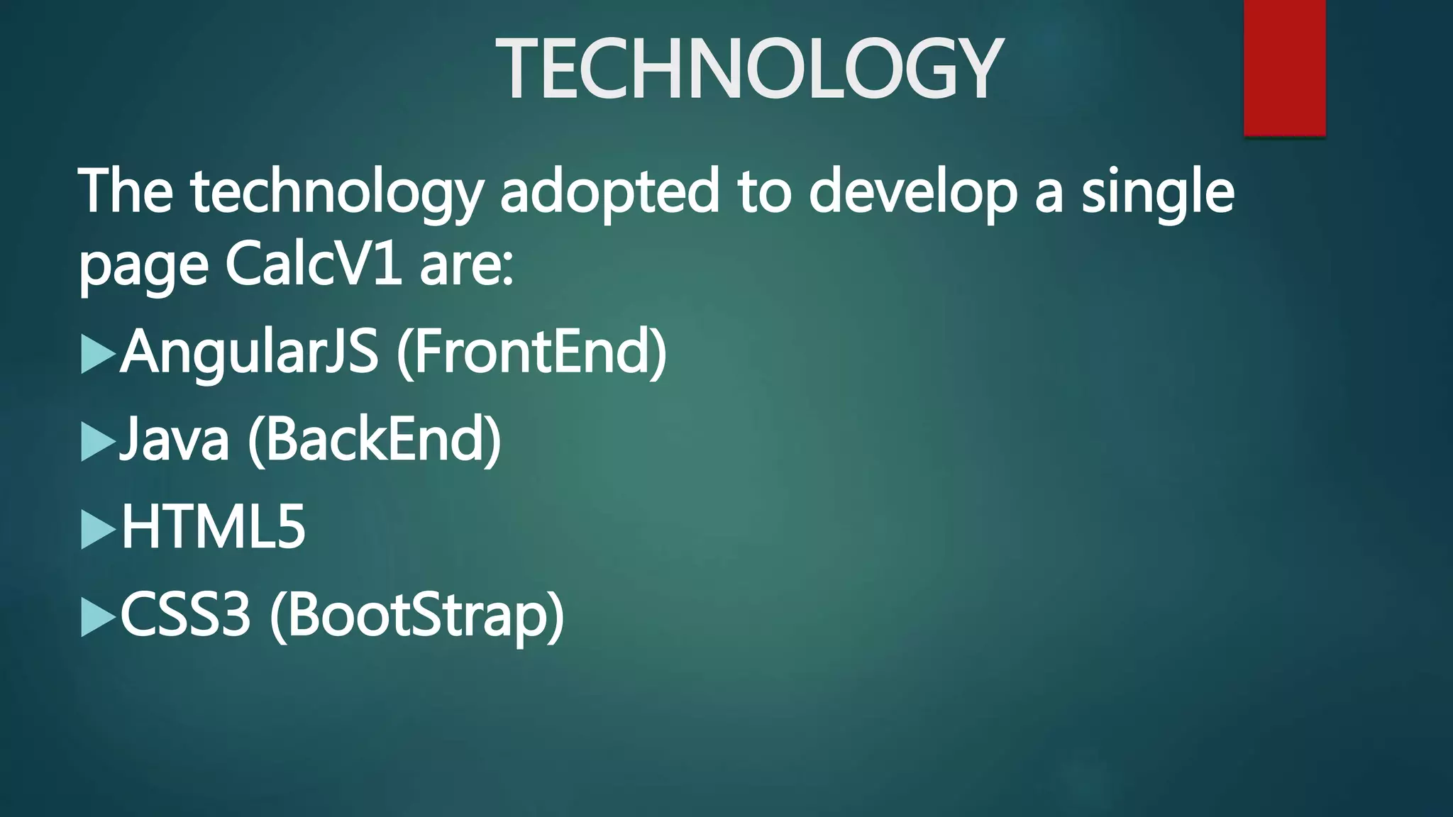 A Presentation on Development of a Simple Calculator | PPTX
