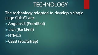 A Presentation on Development of a Simple Calculator | PPTX