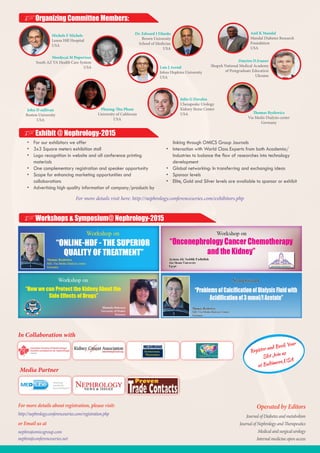 Nephro-2015_A4 Brochure | PDF | Medical Health
