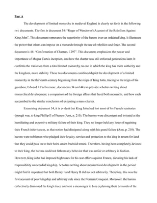 Medieval Final Exam | PDF