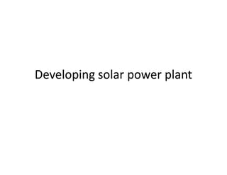 solar-power-plant-ppt | PDF