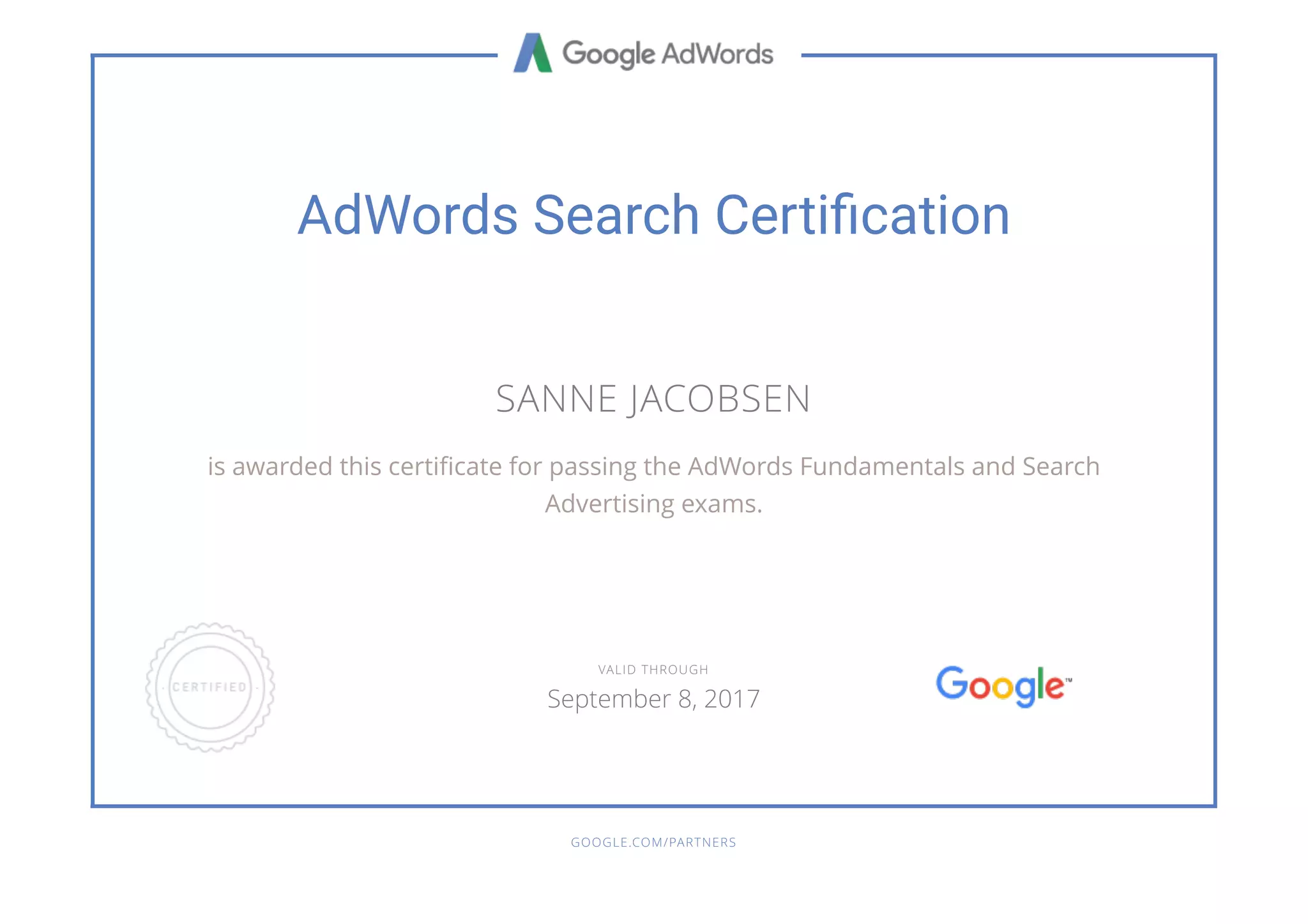 Google Partners - Certification | PPT