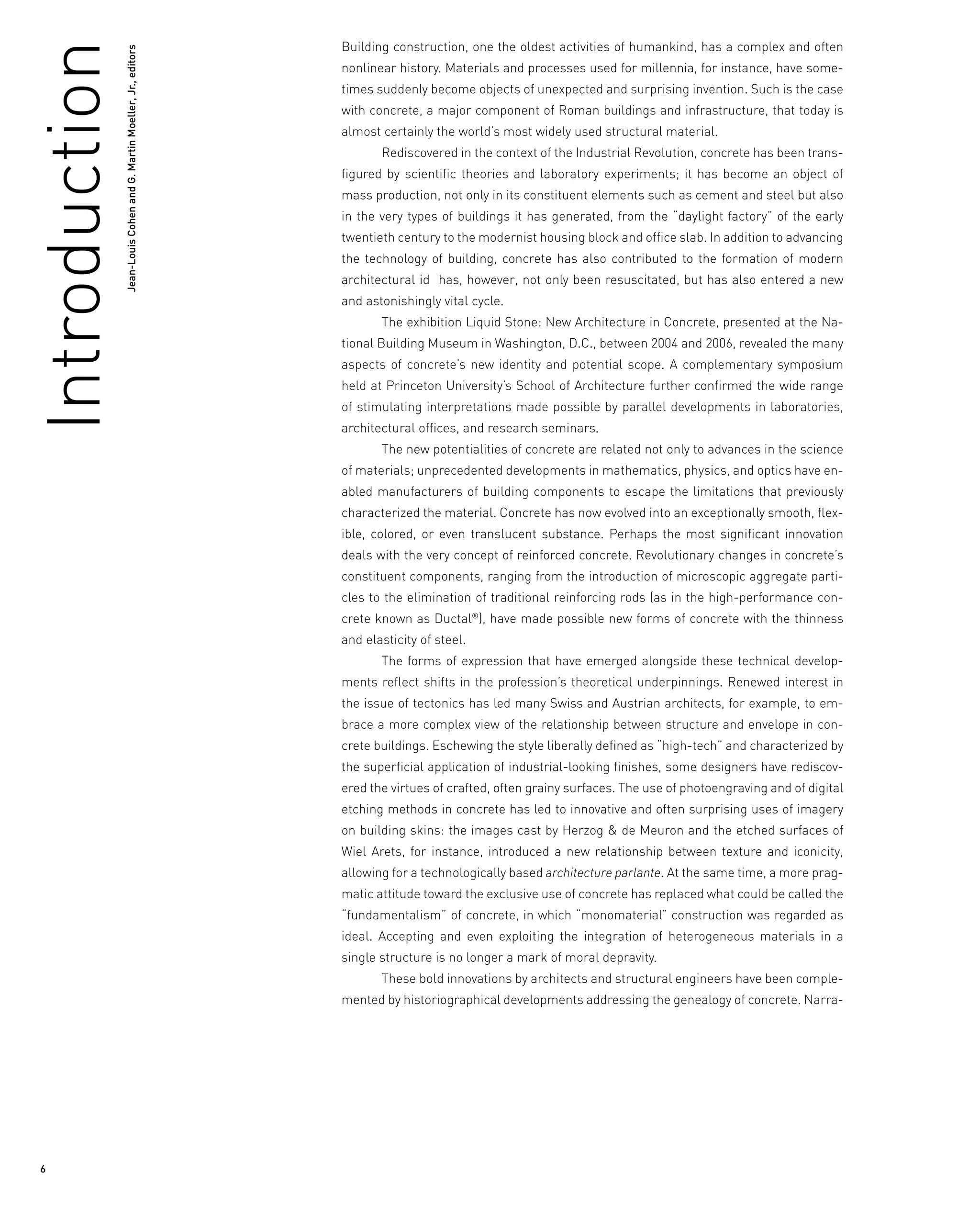 Liquid Stone New Architecture In Concrete Gerard Martin Moeller | PDF