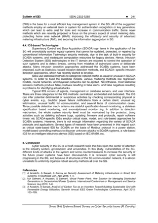 Smart Grid Systems Based Survey on Cyber Security Issues | PDF