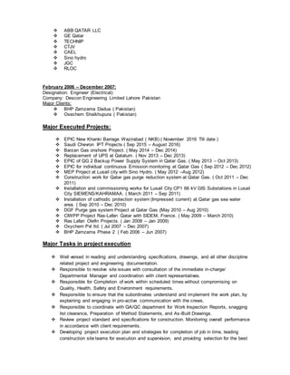 Zaheer Ahmed E&I Professional | DOCX