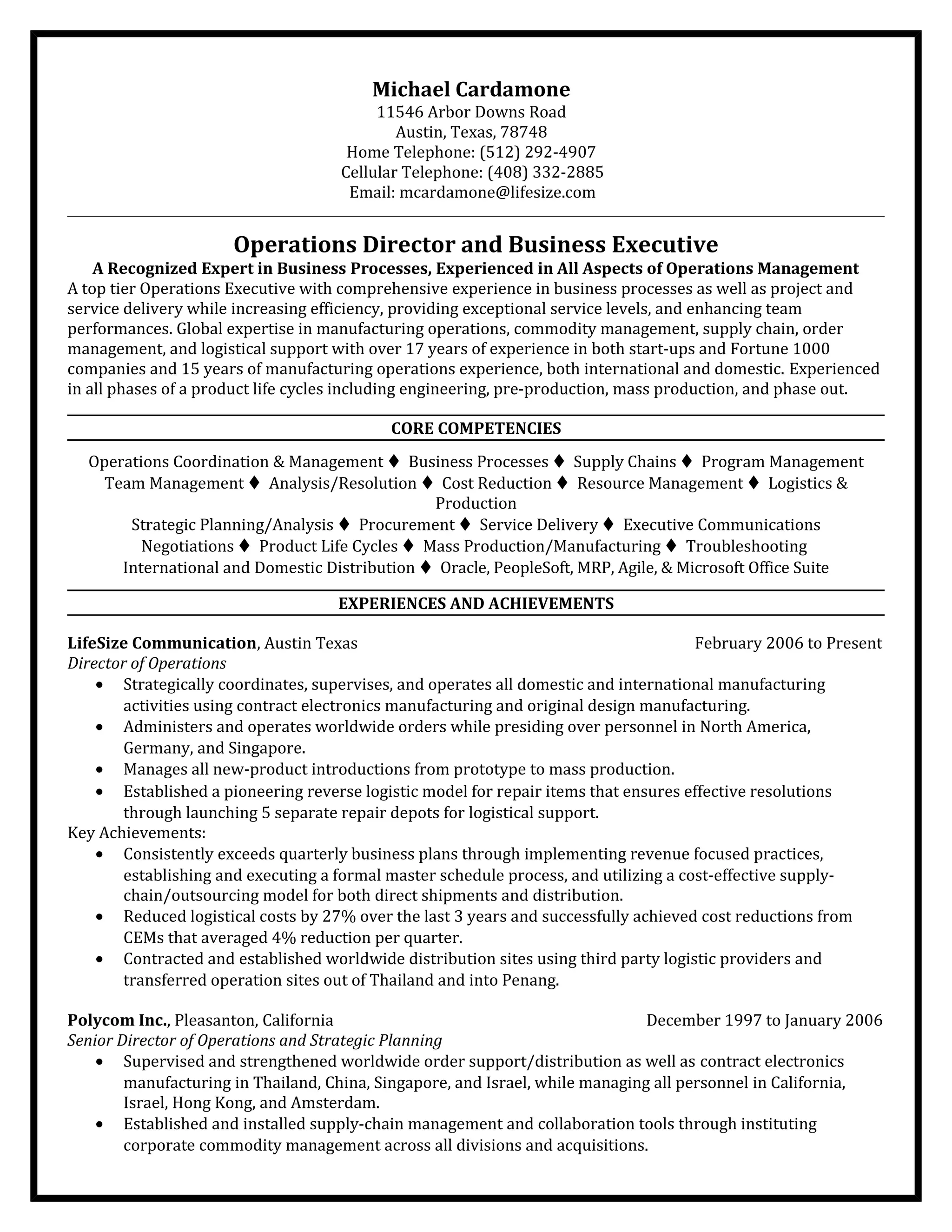 michael-cardamone_2015 | DOC | Logistics | Business