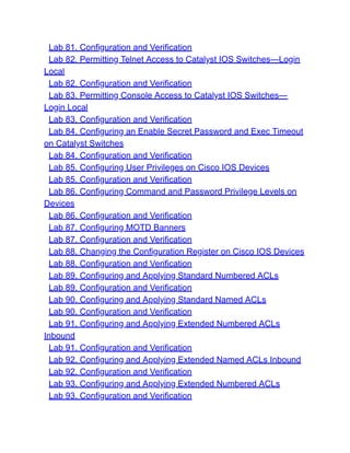 101 Labs Cisco Ccna Handson Practical Labs For The 200301 Implementing ...