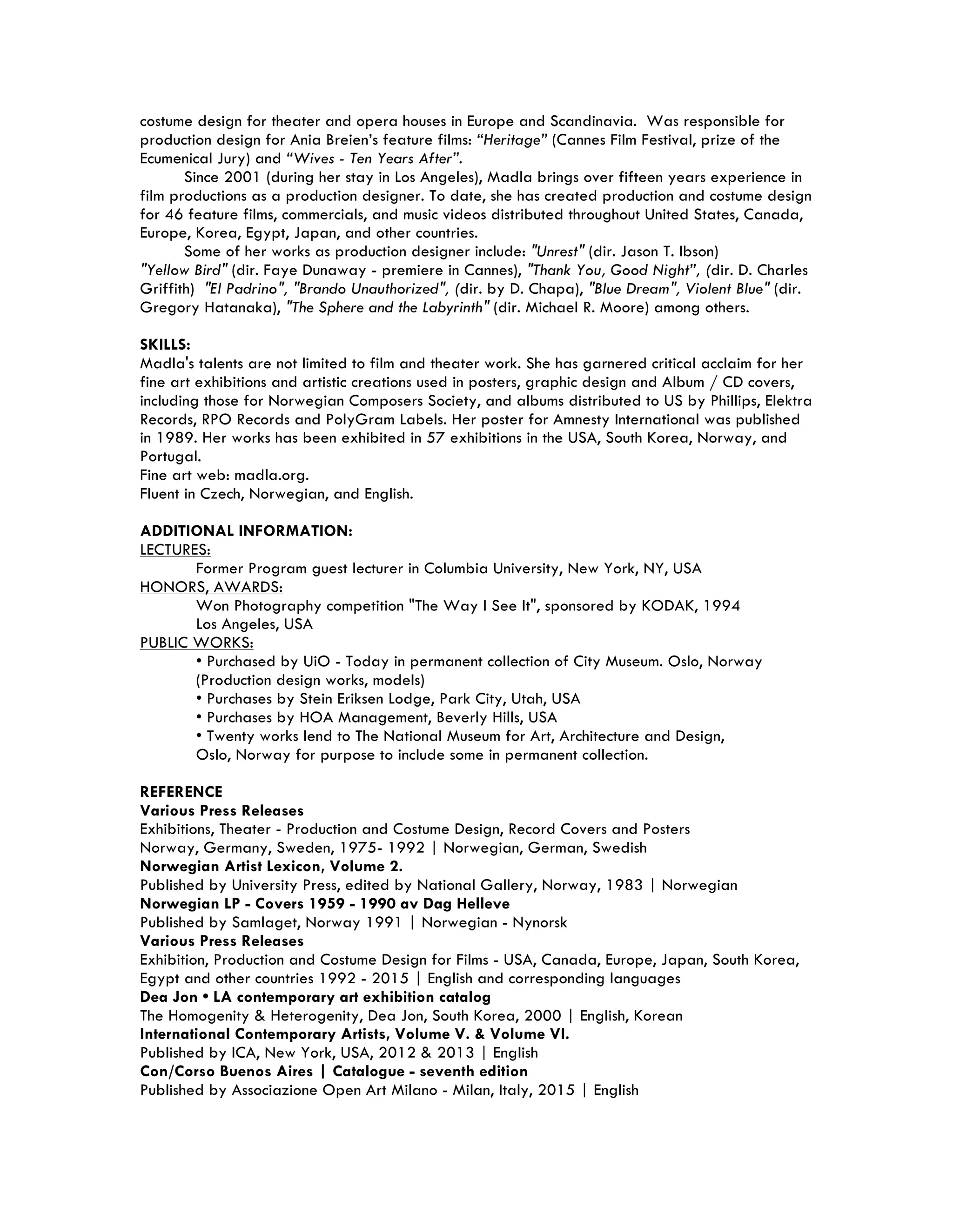 xMadla CV film with photo | PDF