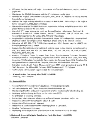 Resume - Kamarudheen Parayirikkal | DOCX