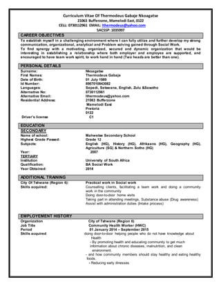 CV Lethabo | DOCX