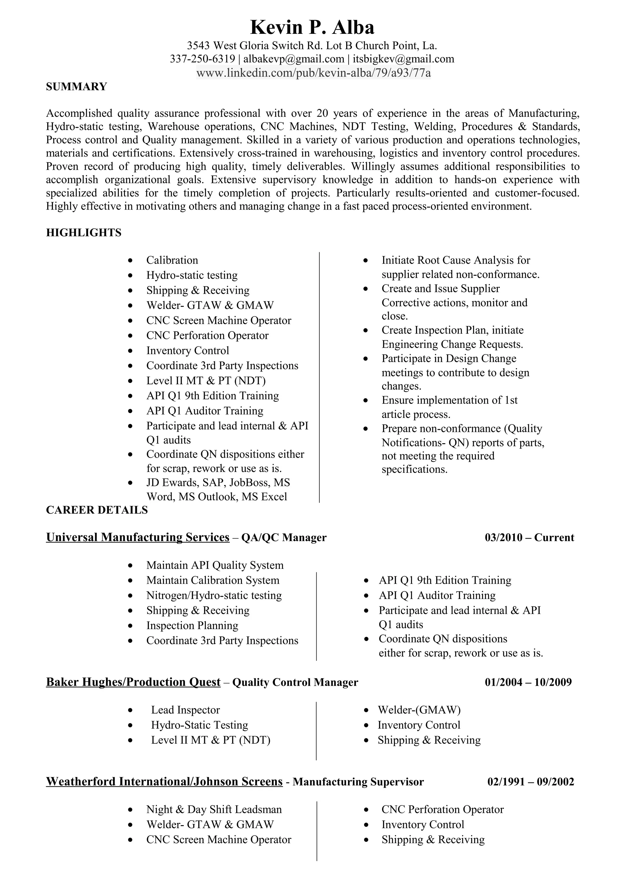 Kevin Alba-Resume cv | PDF