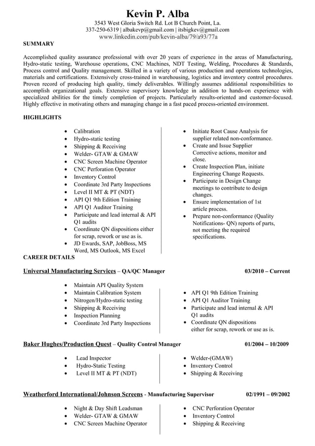 Kevin Alba-Resume cv | PDF