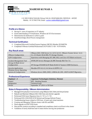 Mahesh_Resume | PDF