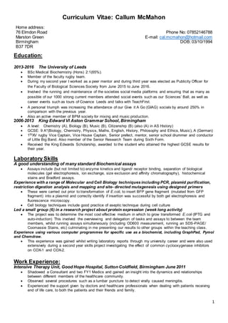 Curriculum-Vitae-Callum McMahon | DOCX