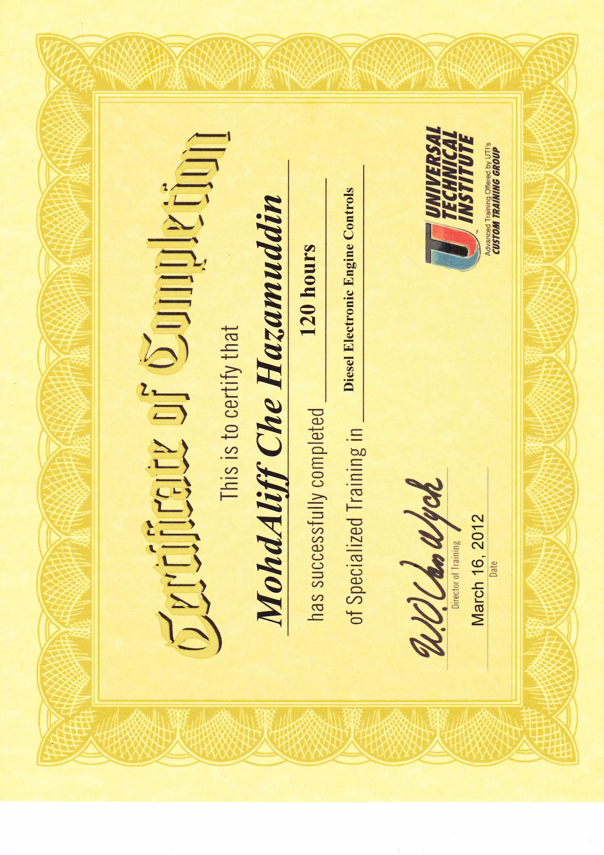 Diesel Electronic Engine Control Cert | PDF