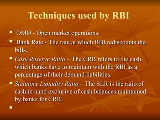 Reserve bank of india functions roles.ppt