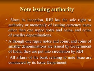 Reserve bank of india functions roles.ppt