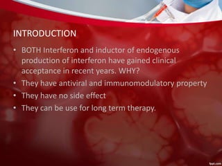 Studies on cycloferon by VICTORIA, RUBEN GOMBALANDI, IMMUNOMODULATORS ...