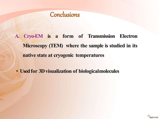 cryo electron microscopy | PPTX