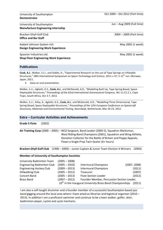 Curriculum Vitae - Andrew Cook | PDF