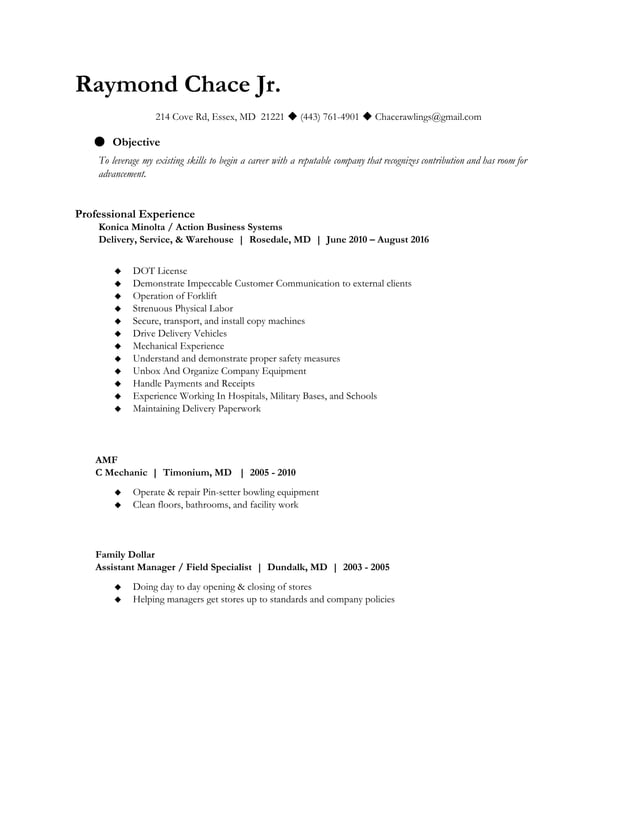 ray resume | PDF