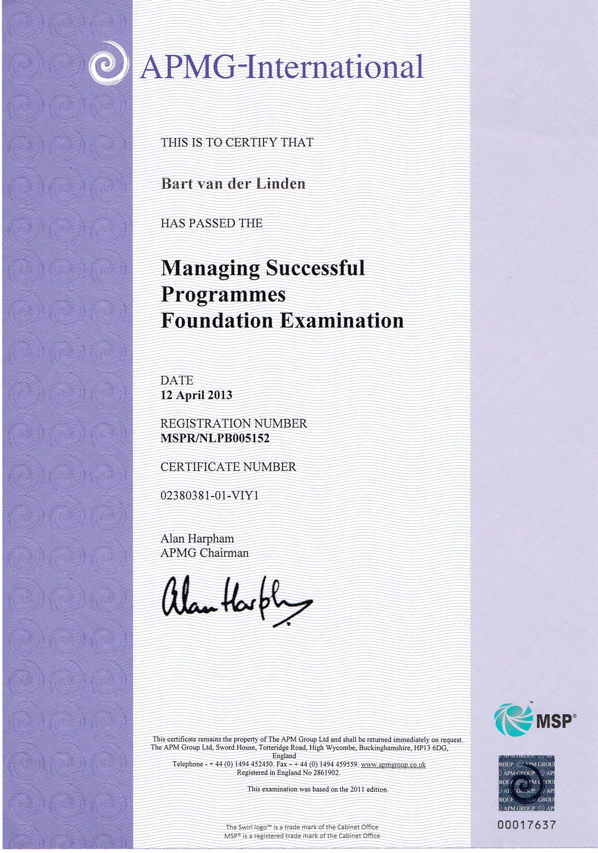 MSP Foundation 2013 | PDF