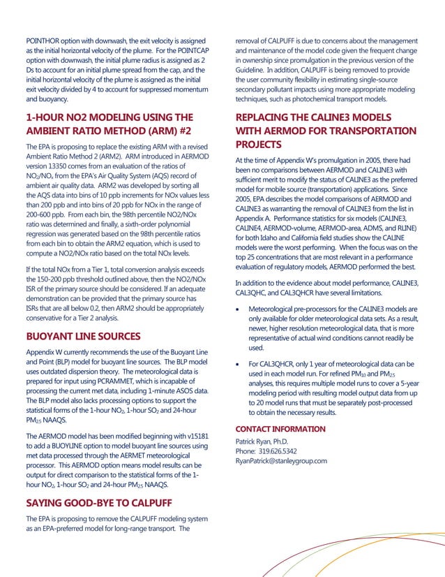 Air Dispersion Modeling Facts Sheet | PDF