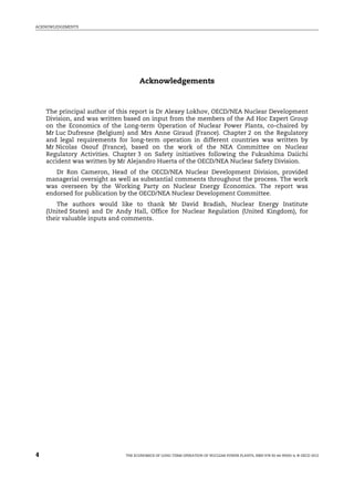 The Economics Of Longterm Operation Of Nuclear Power Plants | PDF